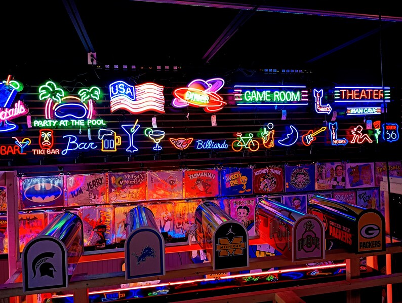 Small Open Neon Sign AUTHENTIC GLASS NEON Signs Light up Open - Etsy