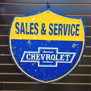 Chevy Sales Service Signs Chevrolet Sign for Garage Signs for Men Car ...