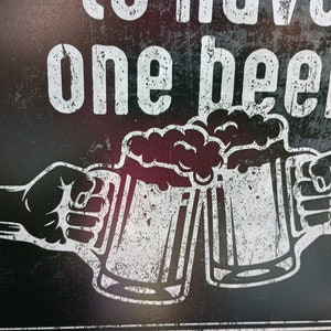 Bar Wall Decor Funny Beer Signs Garage Decor for Men Man Cave Wall ...