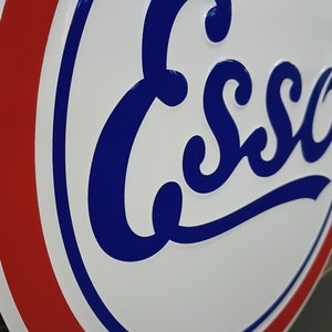 Esso Gas Signs Petro Advertising Garage Signs for Men Garage Wall Decor ...