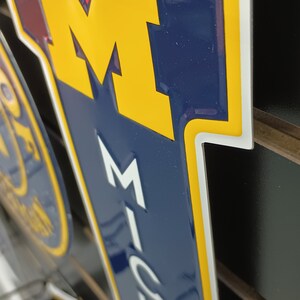Michigan Fans Bent Arrow Sign University of Michigan Signs Ann Arbor U ...