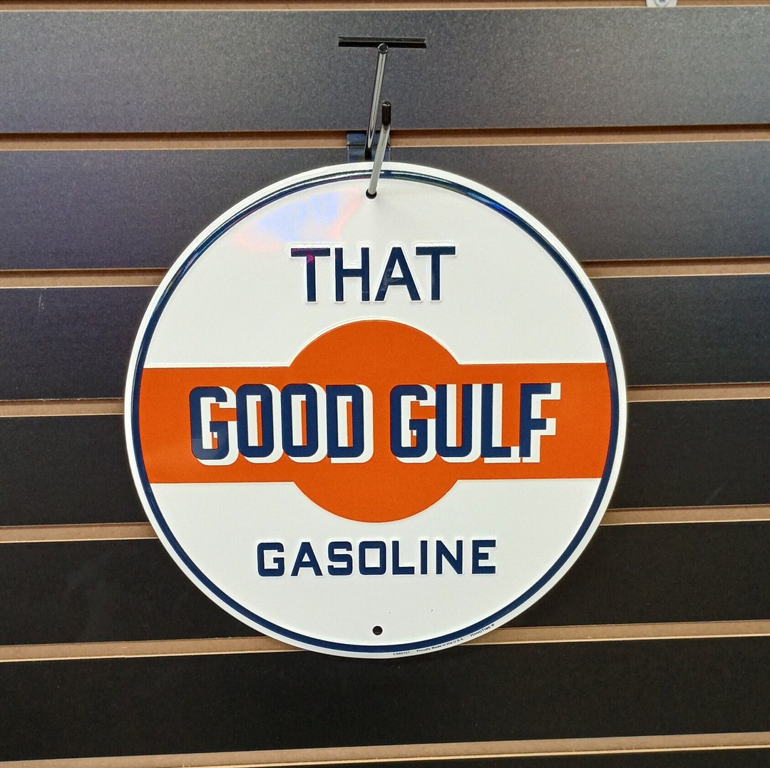 Gulf Gas Sign for Garage Signs for Men Gifts for Dad Gifts for Husband ...