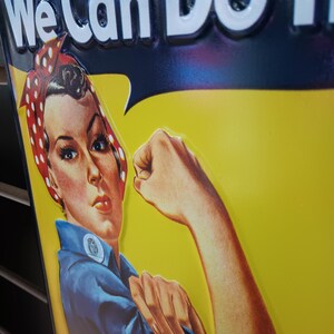Rosie the Riveter Metal Sign Garage Signs for Women We Can Do It Girls ...