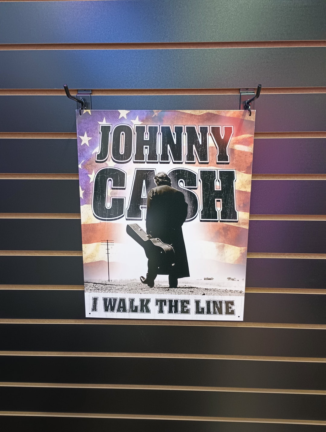 Johnny Cash Signs Johnny Cash I Walk the Line Metal Sign Music Room ...