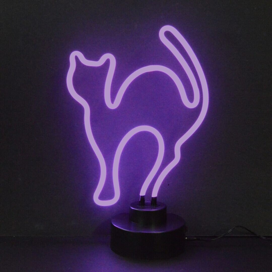 Cat Neon Sign AUTHENTIC GLASS NEON Signs Unique Indoor - Etsy