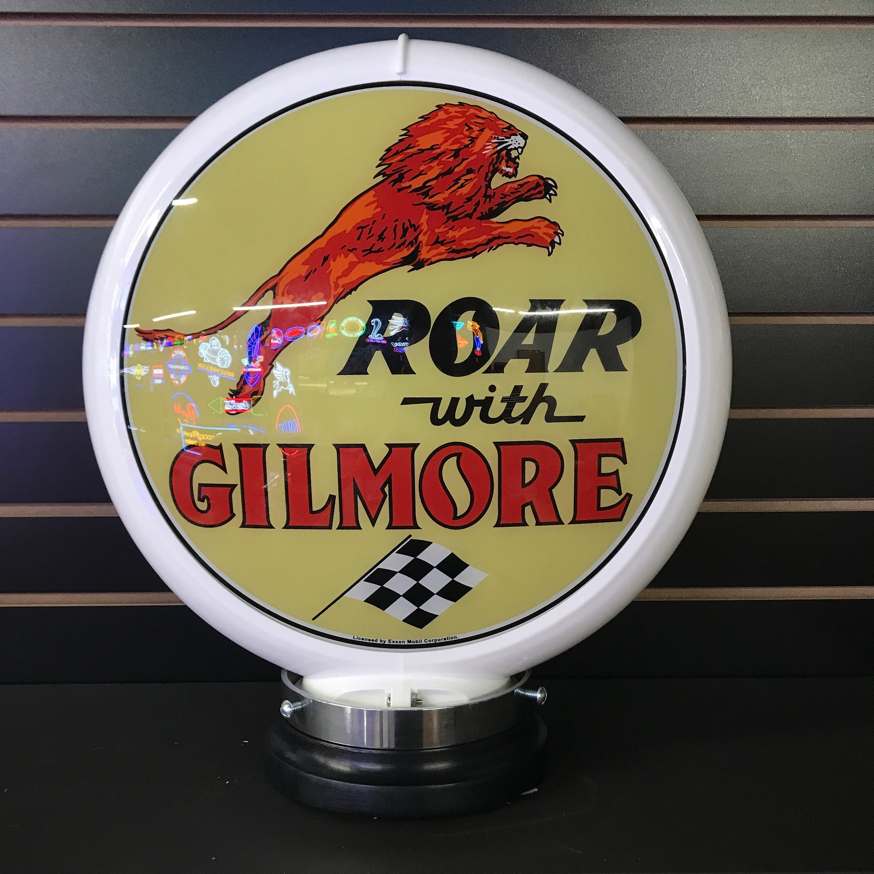 Roar With Gilmore Gas Pump Globe WITH OR WITHOUT Light Base - Etsy