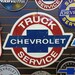 Chevy Truck Signs Chevrolet Truck Service Metal Signs Garage Signs for ...