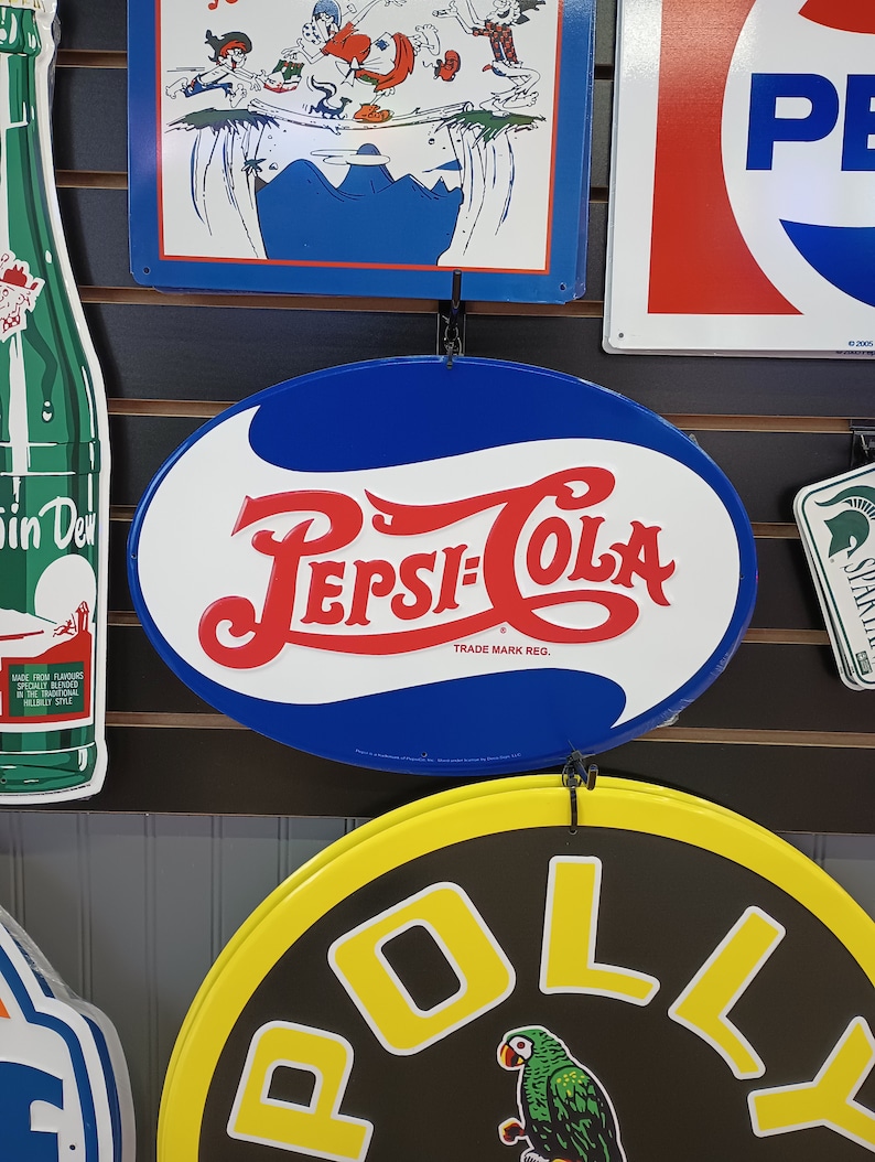 Pepsi Signs Retro Kitchen Decor Pepsi Oval Metal Signs for Bar - Etsy