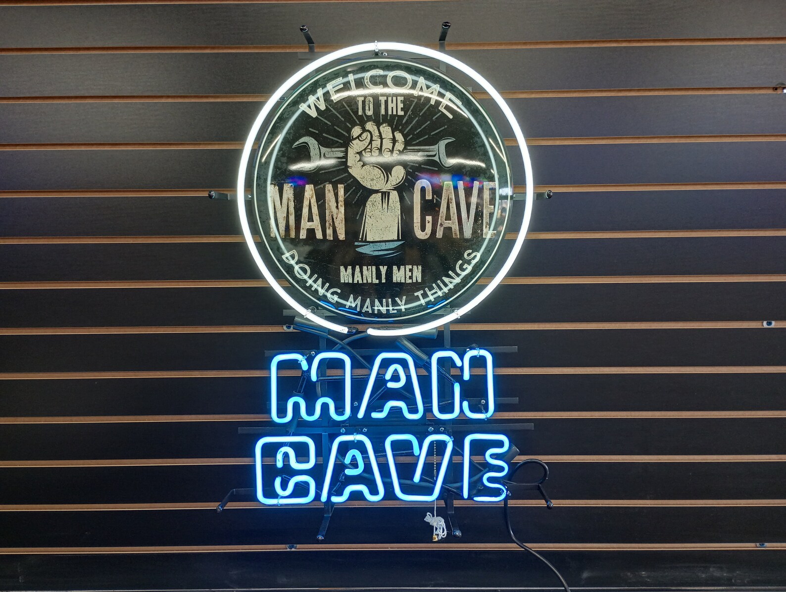 Man Cave Neon Sign AUTHENTIC GLASS NEON Light up Man Cave Wall - Etsy