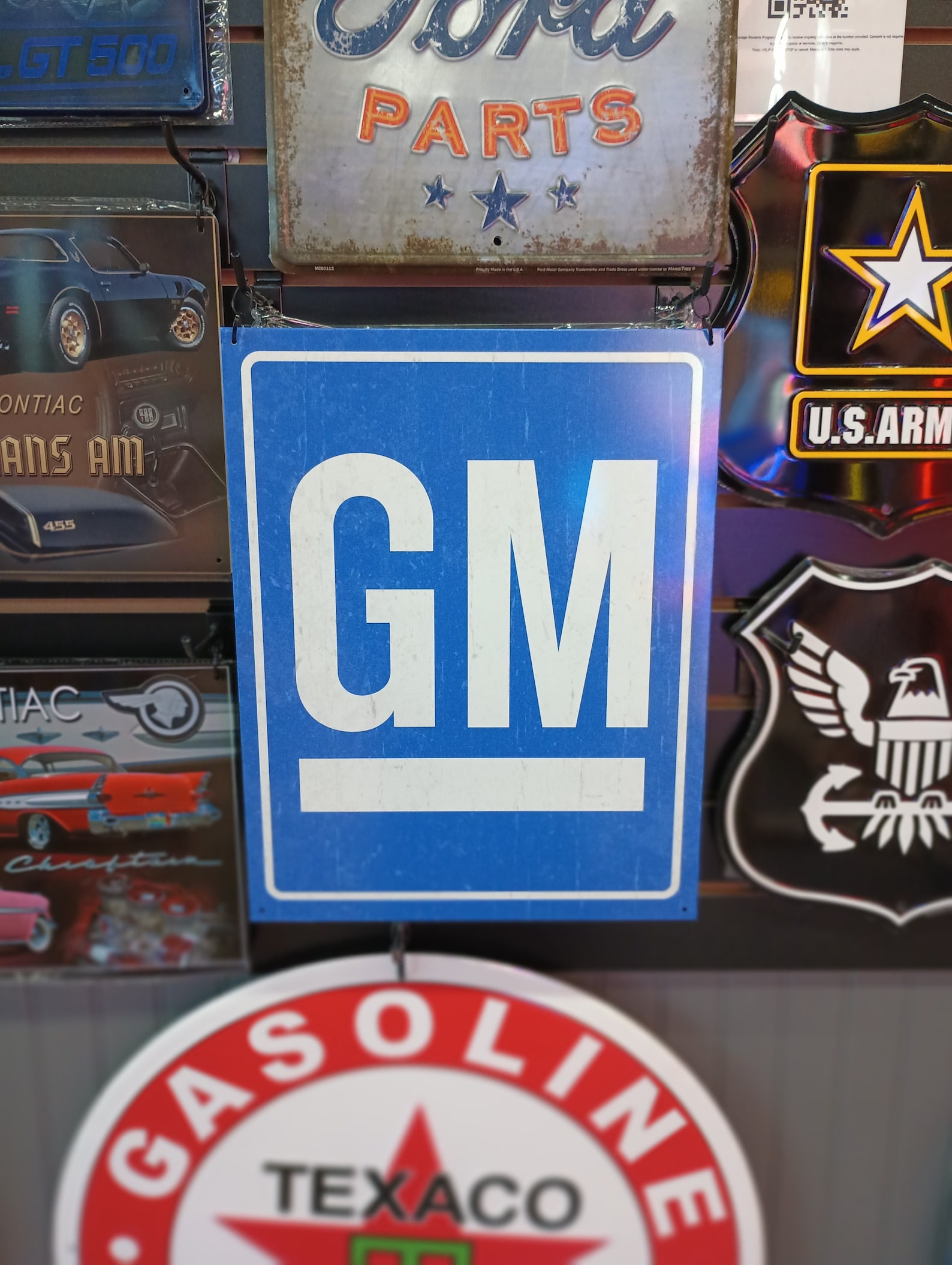 GM Logo Metal Garage Signs for Men General Motors Automobilia - Etsy