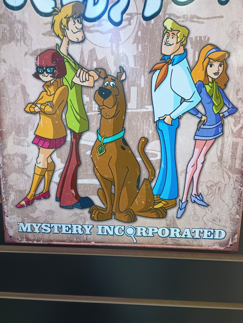 Scooby Doo Signs Mystery Inc Kids Room Decor Cartoon - Etsy