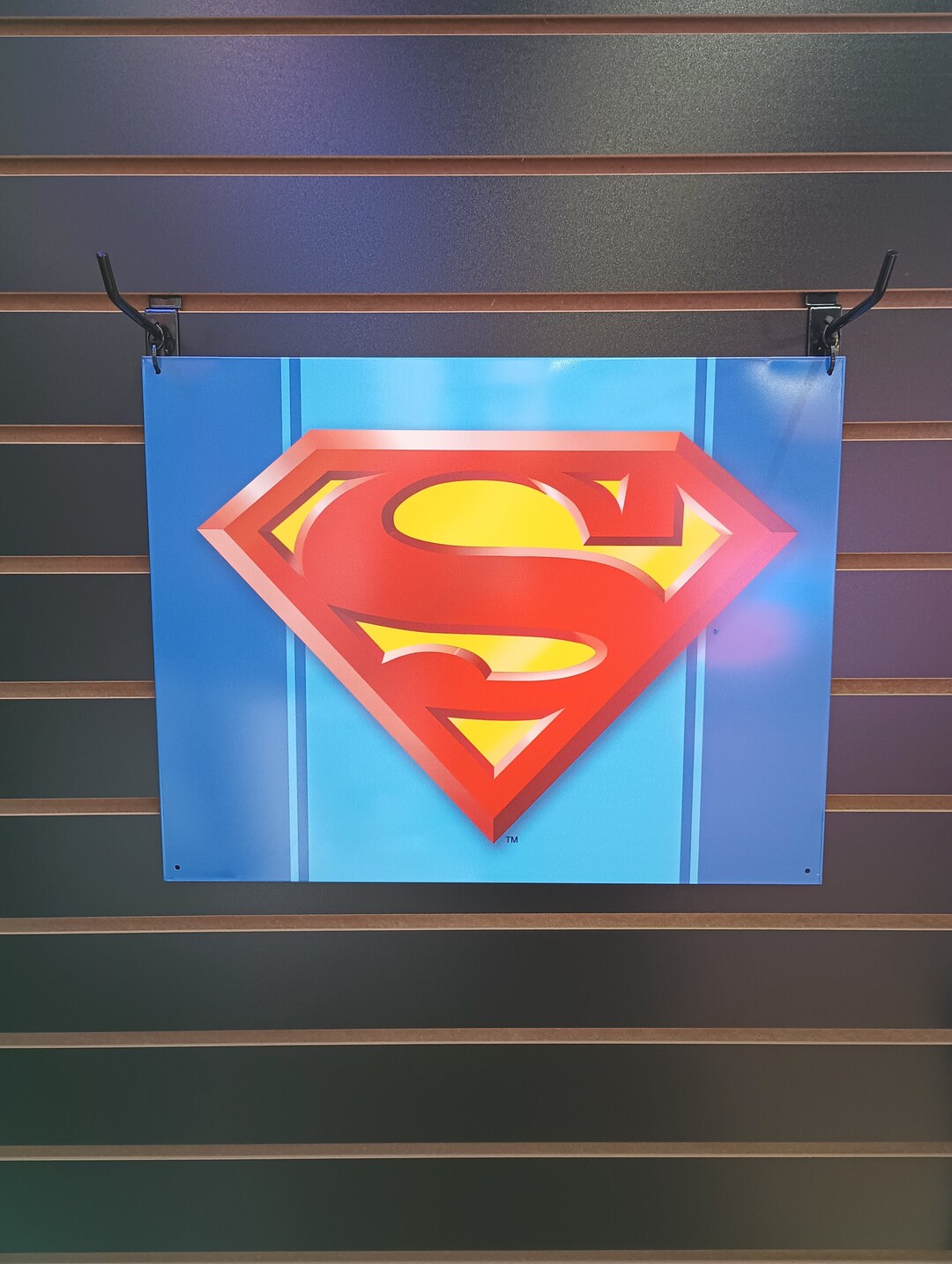 Superman Logo Signs for Boys Room Super Hero Decor Kids Party Decor ...