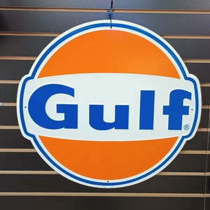Gulf Gas Signs Gulf Gas Station Sign Garage Signs for Men Man Cave Wall ...