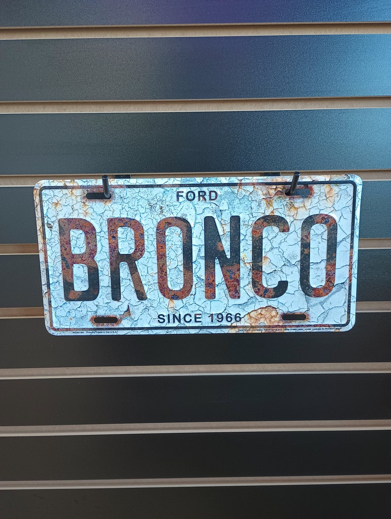 Ford Bronco Vanity Plate Ford License Plates Automobilia - Etsy