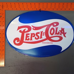Pepsi Signs Retro Kitchen Decor Pepsi Oval Metal Signs for Bar Area ...