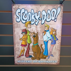 Scooby Doo Signs Mystery Inc Kids Room Decor Cartoon Memorabilia Scooby ...