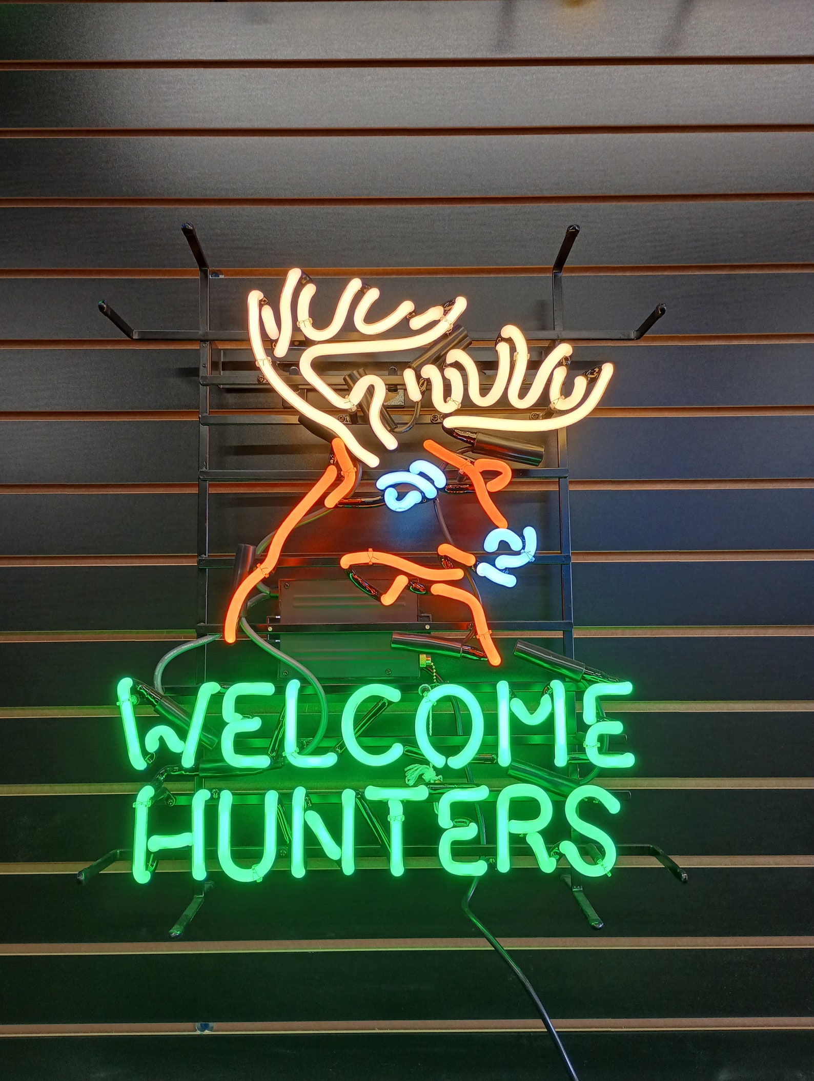 Welcome Hunters Neon Sign AUTHENTIC GLASS NEON Bar Decor - Etsy