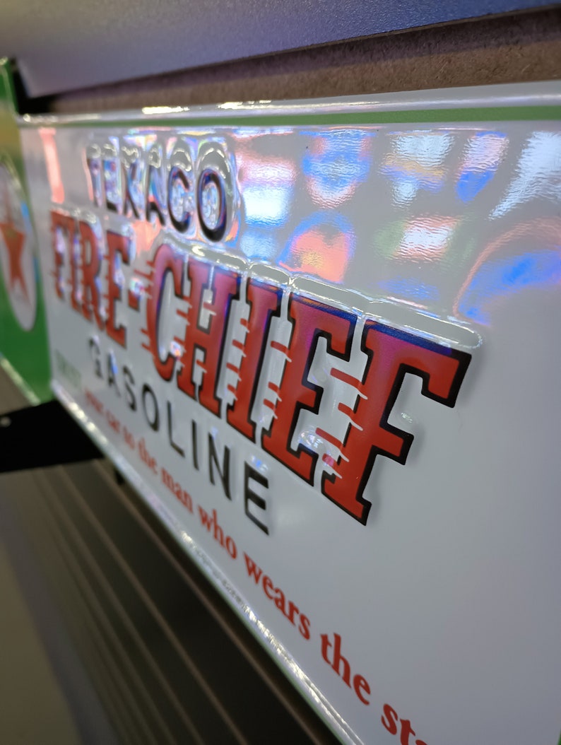 Texaco Gas Signs Texaco Fire Chief Arrow Signs for Garage - Etsy