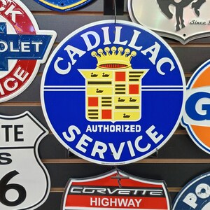 Cadillac Signs for Garage Decor for Men Car Dealership Signs for Man ...