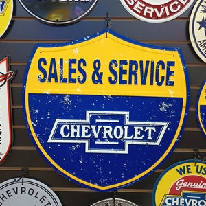 Chevy Sales Service Signs Chevrolet Sign for Garage Signs for Men Car ...