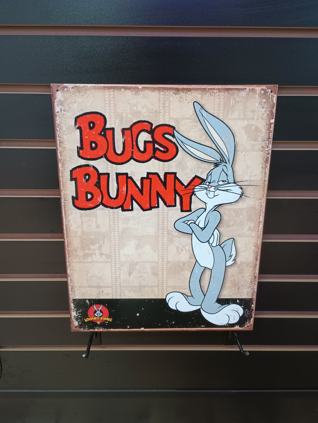 Bugs Bunny Metal Sign Looney Tunes Memorabilia Cartoon Party Theme Kids ...