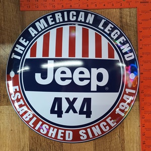 15 Jeep 4x4 Metal Dome Sign Jeep Signs Automobilia - Etsy
