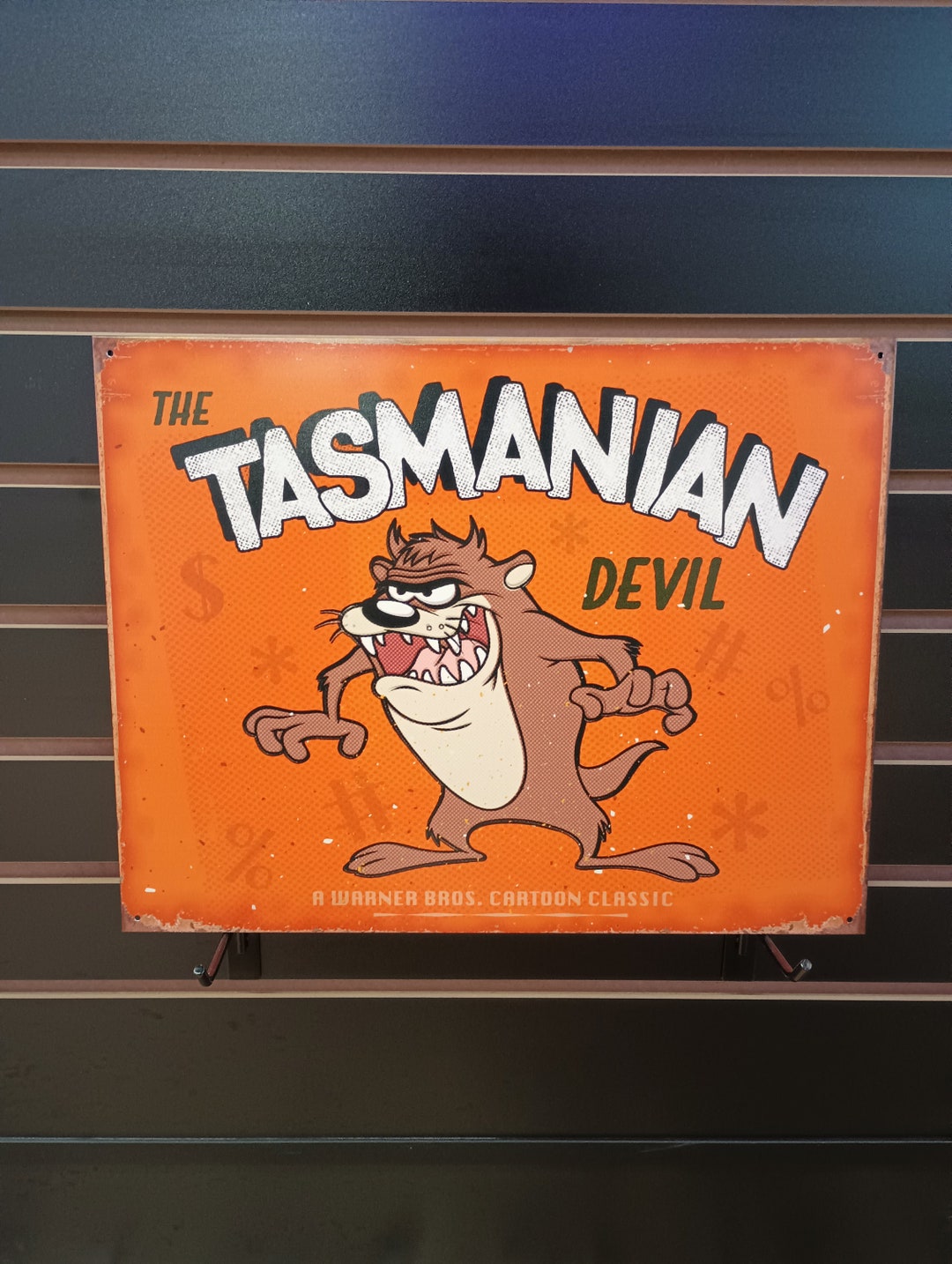 Tasmanian Devil Taz Metal Sign Looney Tunes Theme Kids Party Decor Kids ...
