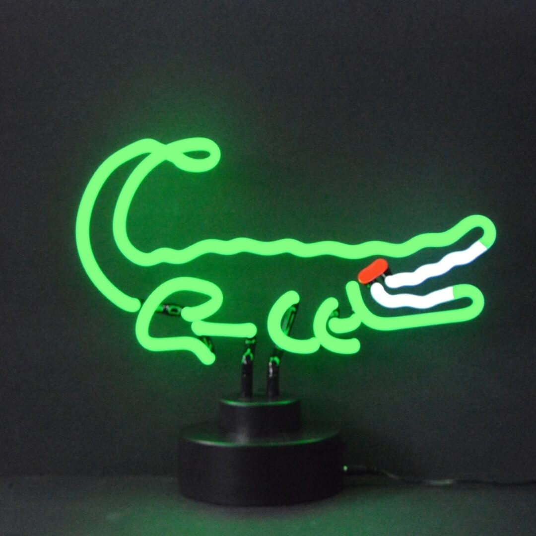 Alligator Neon Sign AUTHENTIC GLASS NEON Signs Florida Theme ...