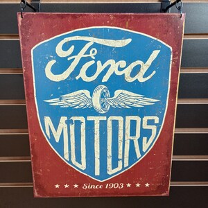 Ford Motors Since 1903 Metal Garage Signs for Men Ford Automobilia ...