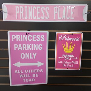 Princess Signs Pink Pastel Girls Bedroom Decor Pretty Signs for Girls ...