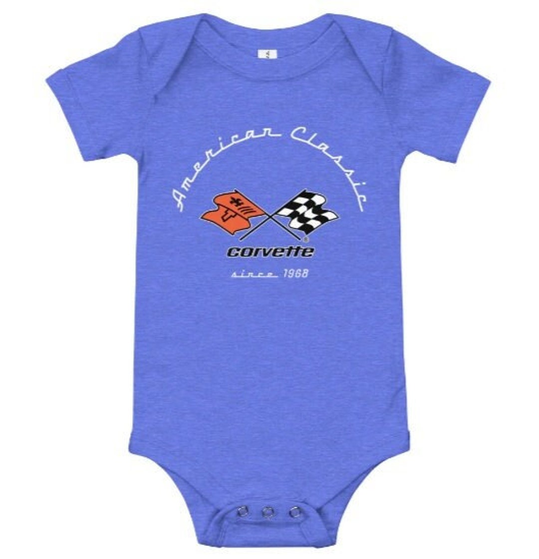 Chevy Corvette C3 Short Sleeve Onesie Chevrolet Baby Apparel Snap ...