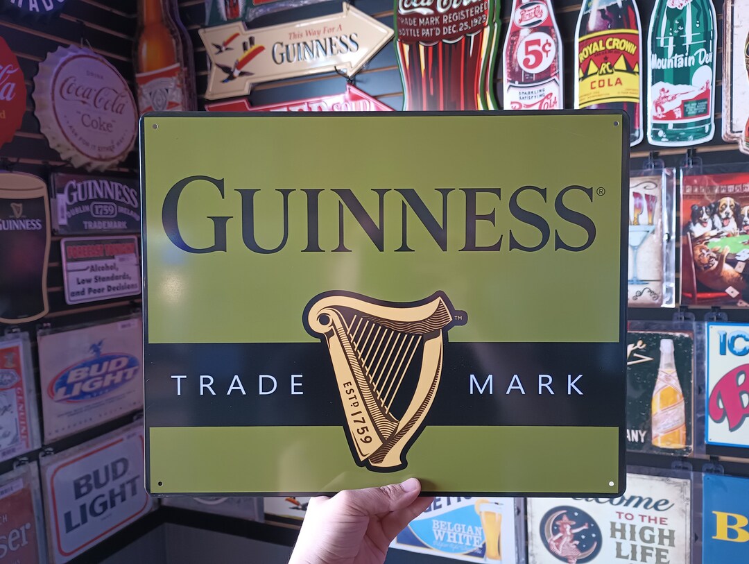 Guinness Beer Sign Metal Beer Signs Home Bar Wall Decor Pub Speakeasy ...