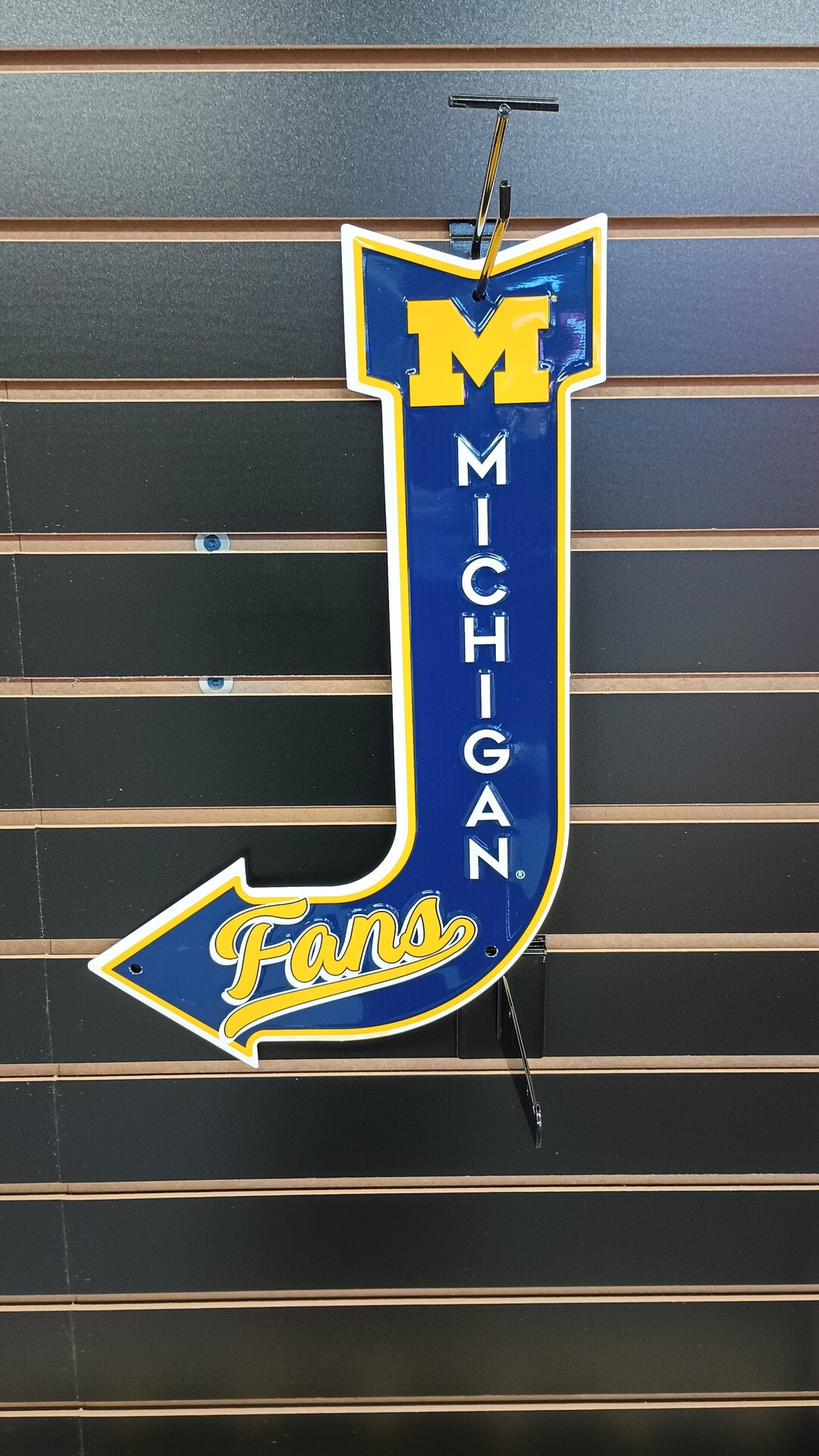 Michigan Fans Bent Arrow Sign University of Michigan Signs Ann Arbor U ...