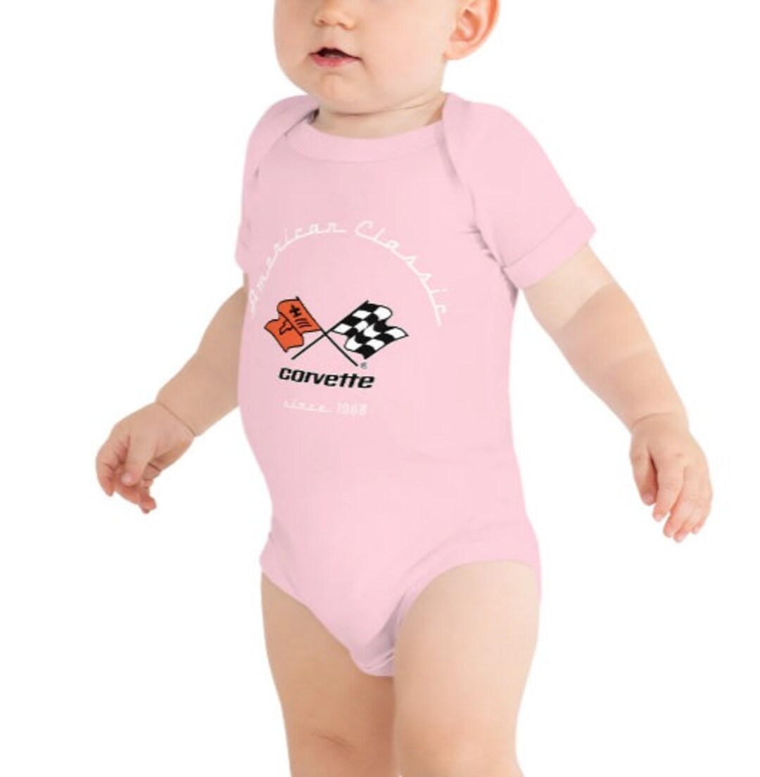 Chevy Corvette C3 Short Sleeve Onesie Chevrolet Baby Apparel Snap ...
