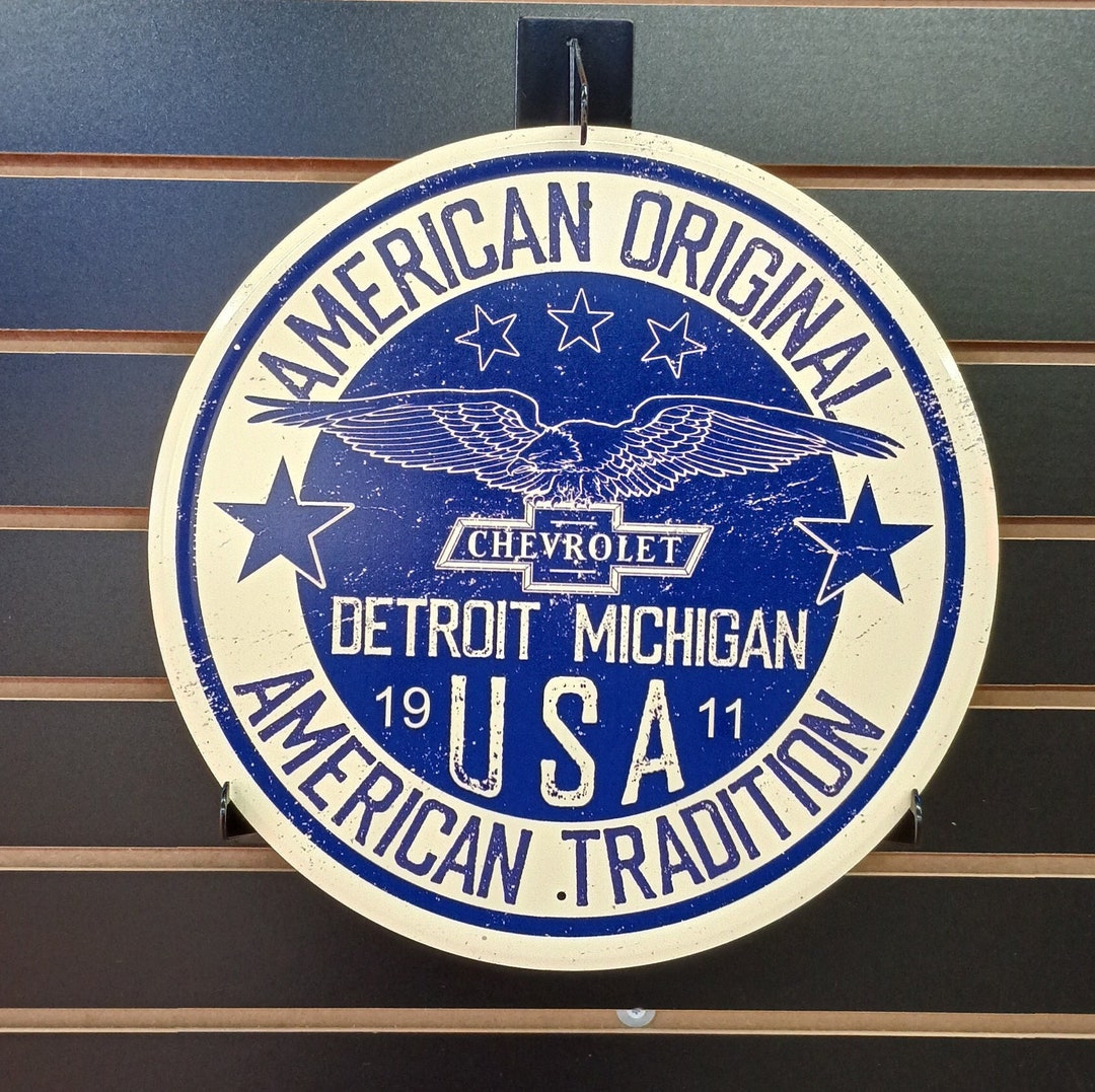 Chevy Signs Detroit Michigan Sign Garage Decor for Men Housewarming ...