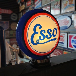 Esso Gas Pump Globe Esso Script Gas Station Advertising Esso Gas Pumps ...
