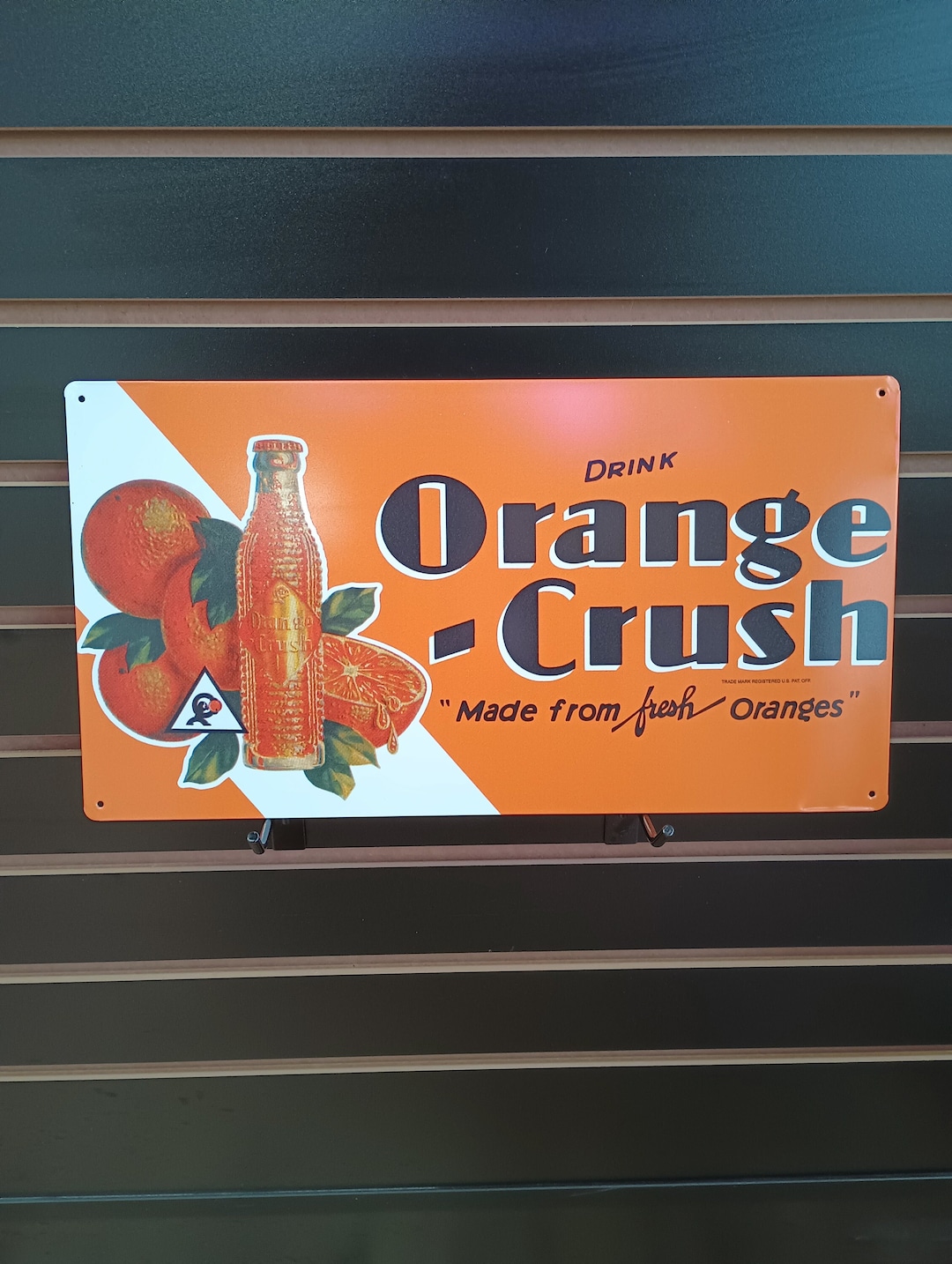 Drink Orange Crush Metal Sign Orange Crush Soda Pop Advertising Signs ...