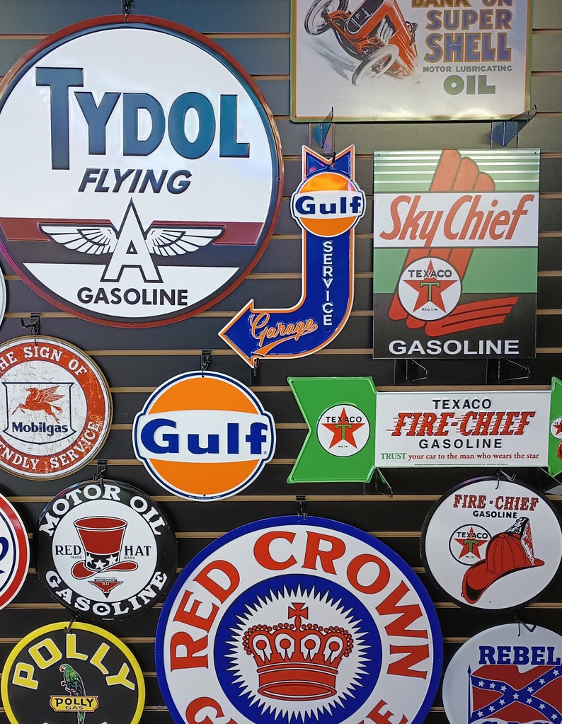 Texaco Gas Signs Texaco Fire Chief Arrow Signs for Garage - Etsy