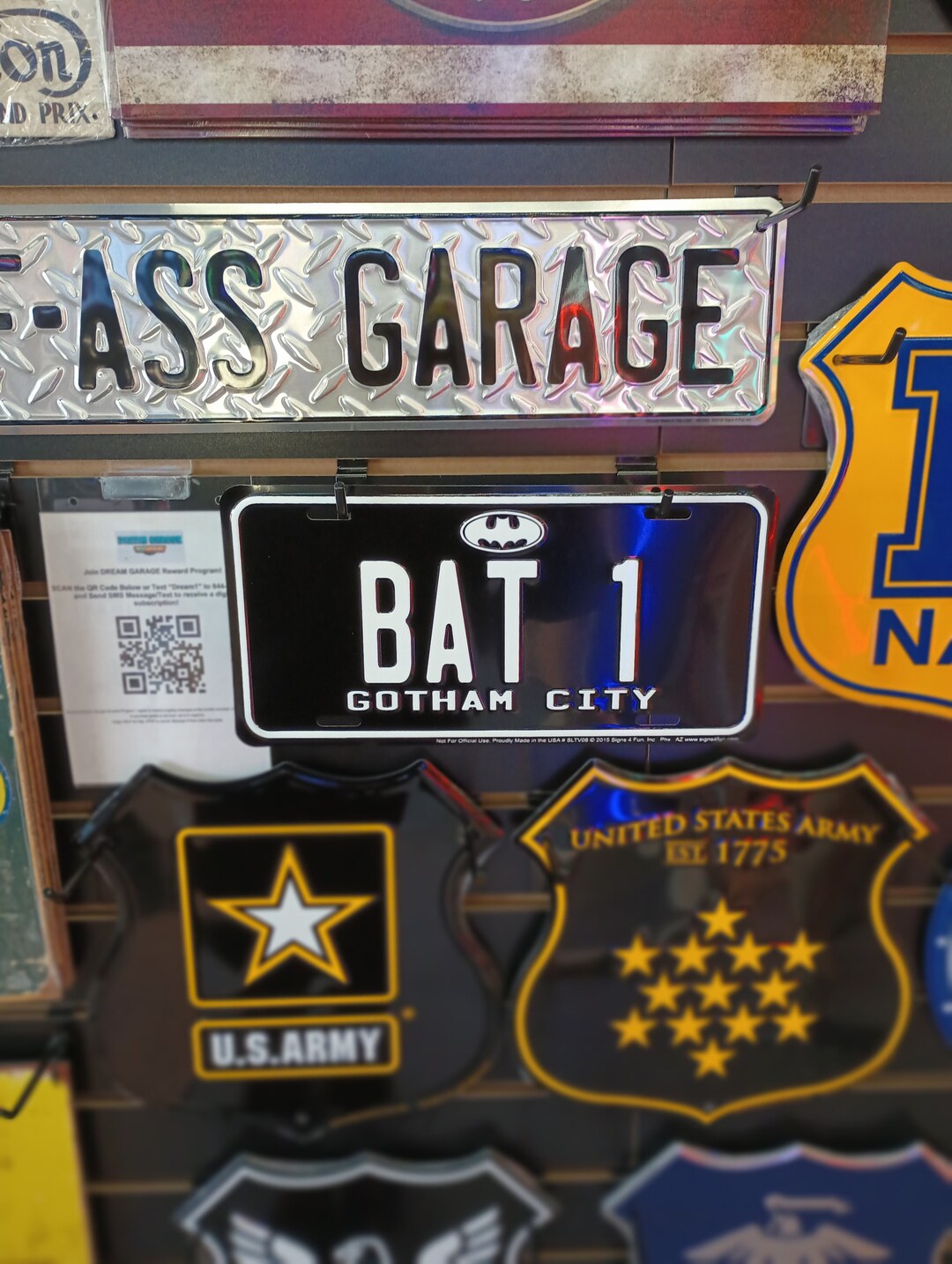Bat 1 Batman Vanity Plate Batmobile License Plate Batman Signs Super ...