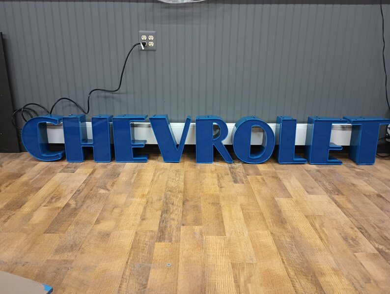 8 Foot Chevrolet Channel Letter Dealership Signs Chevy Car - Etsy