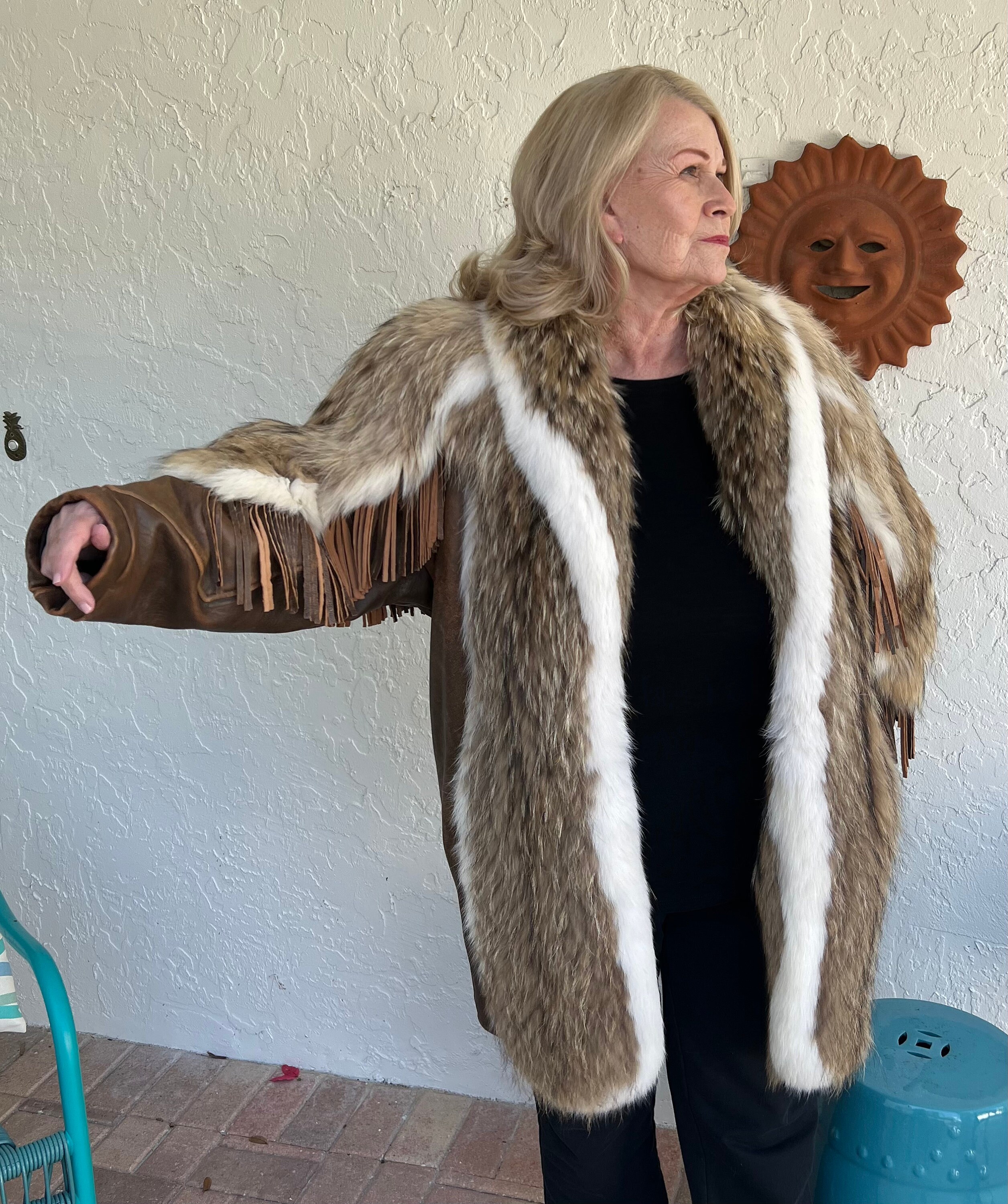 Overland Sheepskin/finn Raccoon Coat - Etsy
