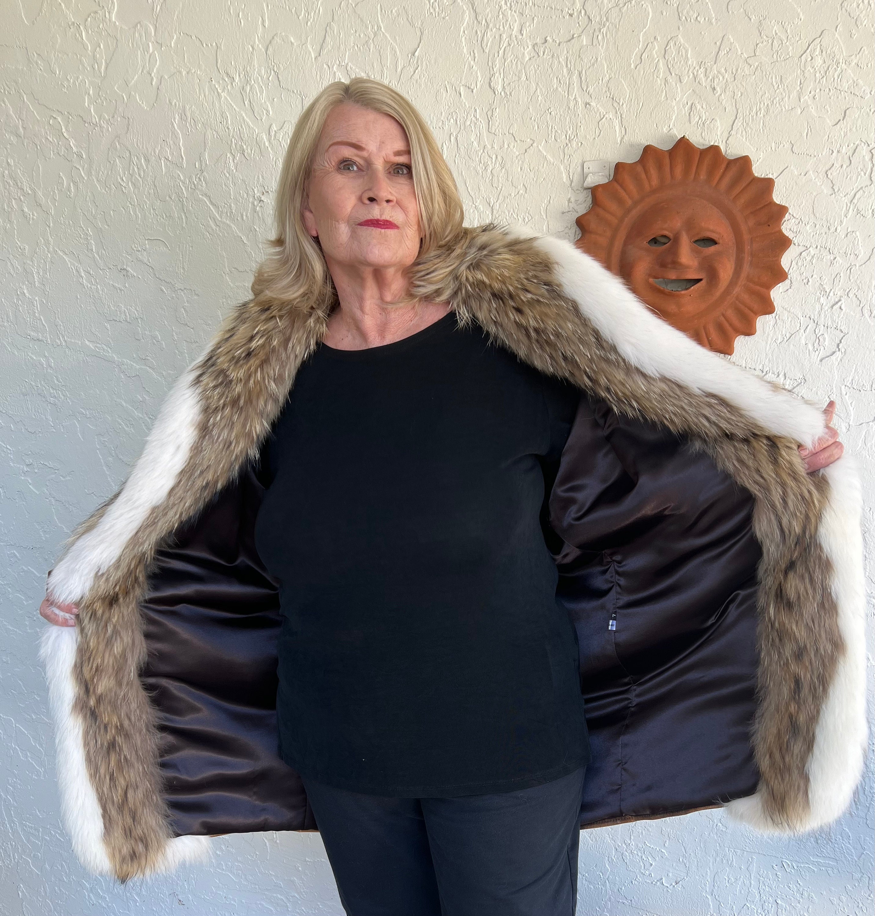 Overland Sheepskin/finn Raccoon Coat - Etsy