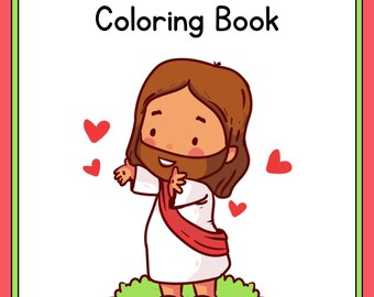 Christian Coloring Book for Kids - Printable Digital Download PDF - Etsy
