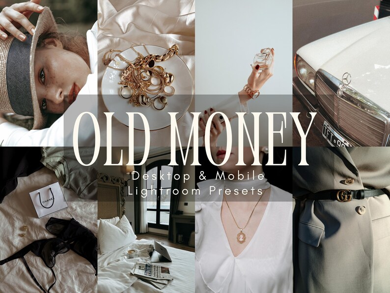 8 OLD MONEY PRESETS Lightroom Mobile & Desktop | Rich and Luxury ...