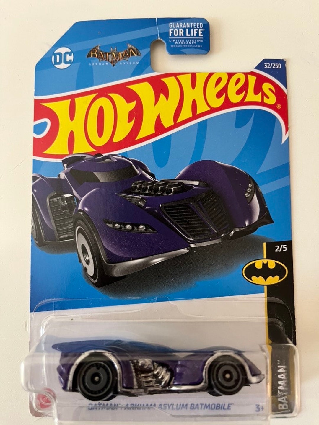 Hot Wheels Batman: ARKHAM ASYLUM BATMOBILE Purple 2/5 Batman Series - Etsy