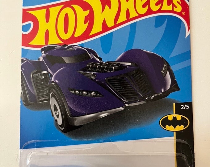 Hot Wheels Batman: ARKHAM ASYLUM BATMOBILE Purple 2/5 Batman Series - Etsy