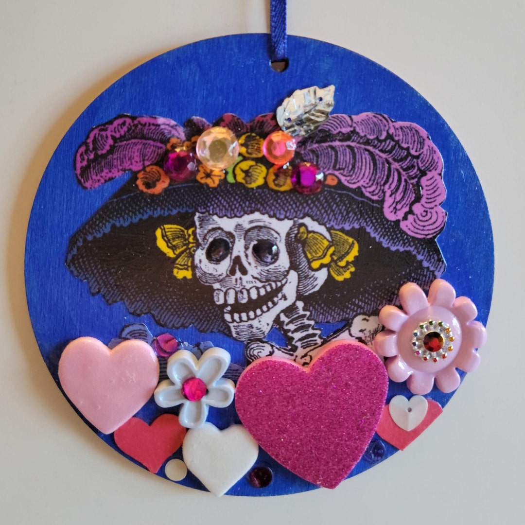 La Catrina, Day of the Dead Decoration, Day of the Dead Gift or Wine ...