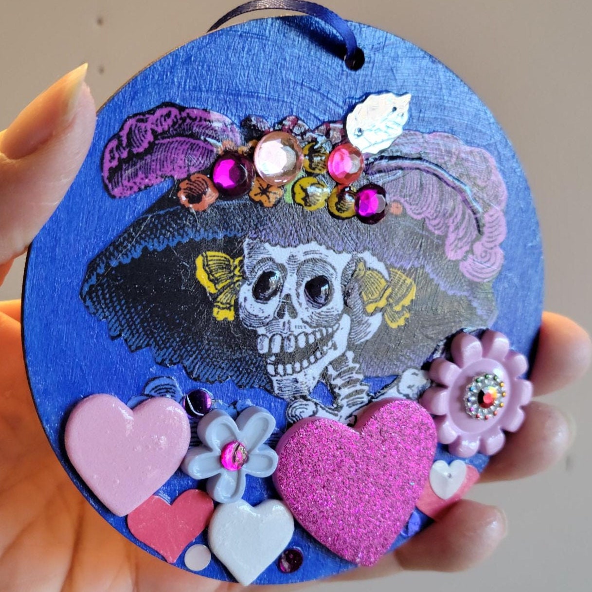 La Catrina, Day of the Dead Decoration, Day of the Dead Gift or Wine ...
