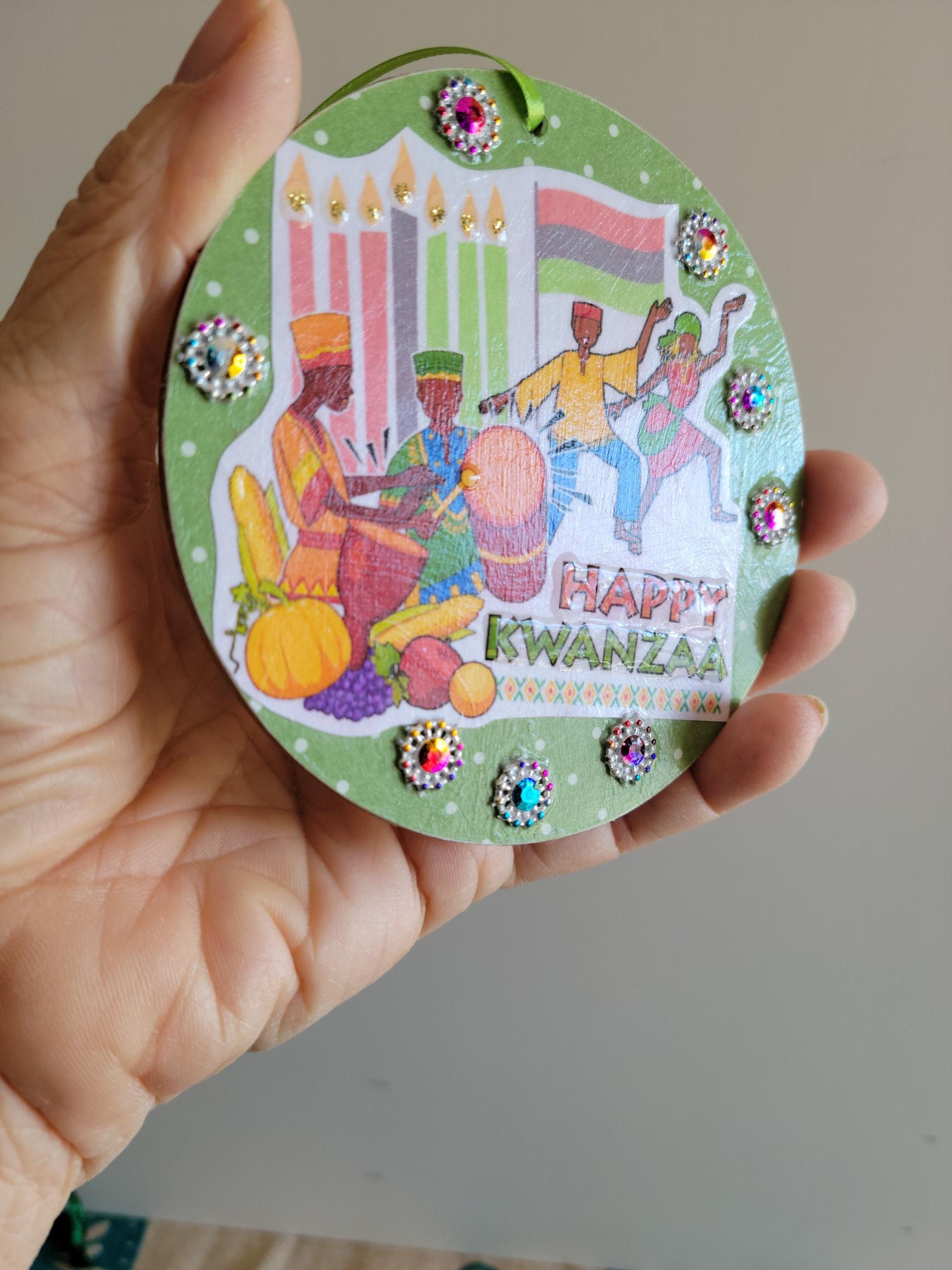 Happy Kwanzaa Ornament, Kwanzaa Gift Tag, Kwanzaa Gift or Kwanzaa ...