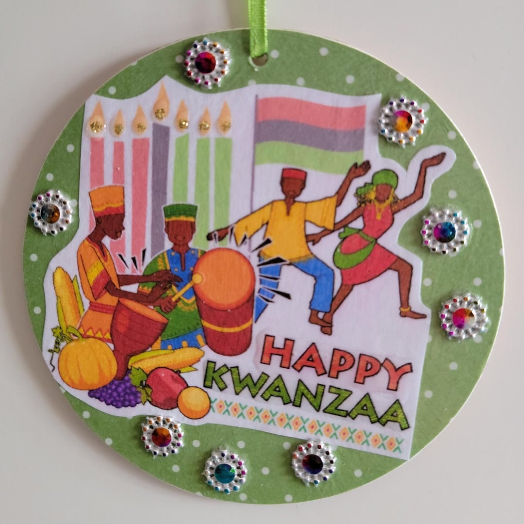 A Happy Kwanzaa Kwanzaa Ornament Kwanzaa Gift or Wine Tag - Etsy
